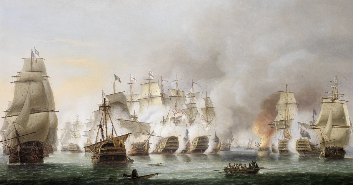 Battle Of Trafalgar Painting